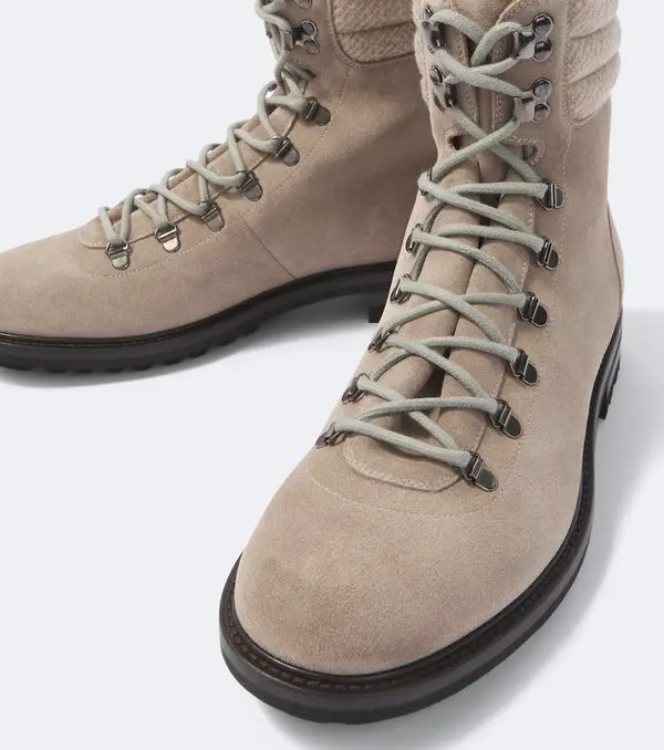 Kiton Suede Lace-up Boots