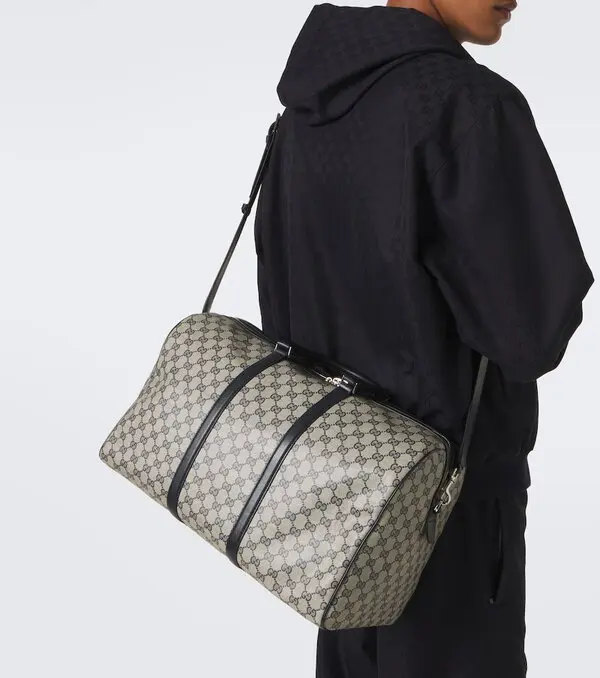 Gucci Essence Medium Gg Canvas Duffle Bag