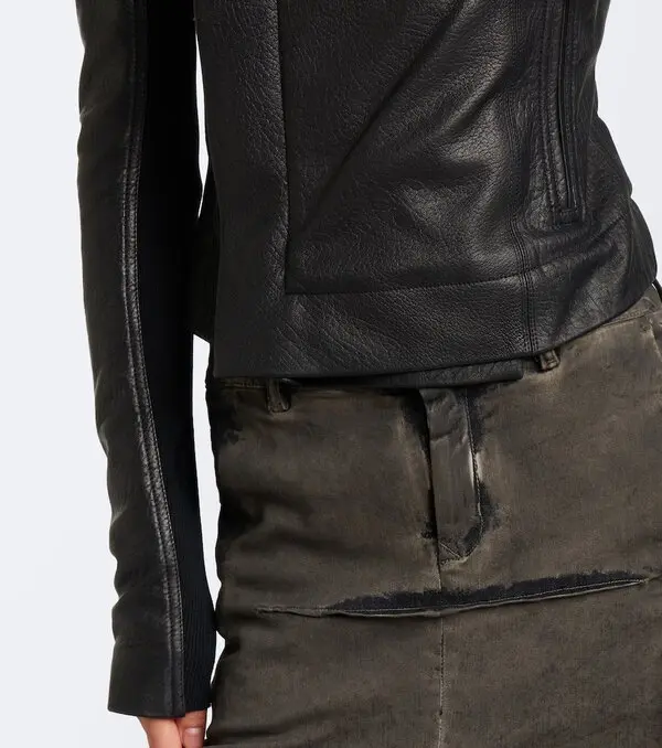 Rick Owens Leather Biker Jacket