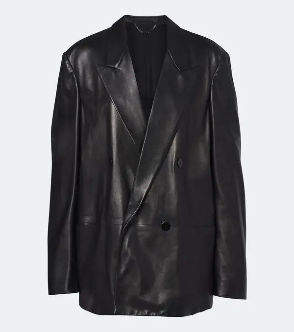 Gucci Double-breasted Leather Jacket