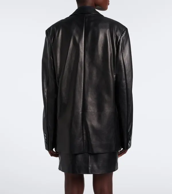 Gucci Double-breasted Leather Jacket