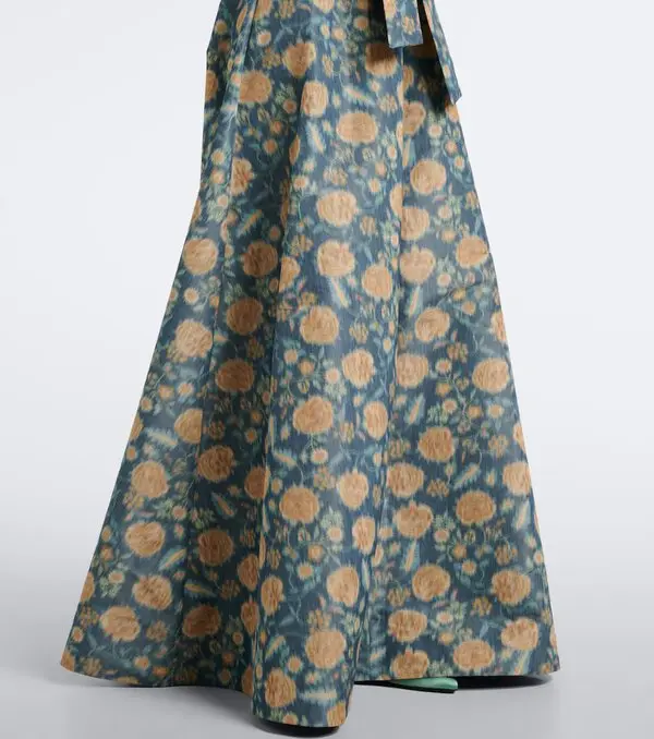 MARKARIAN Margaretta Belted Floral Gown