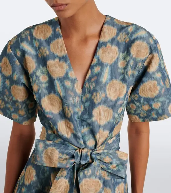 MARKARIAN Margaretta Belted Floral Gown