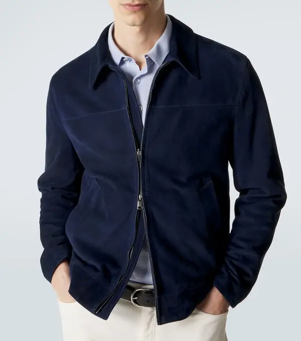 Brioni Suede Blouson Jacket