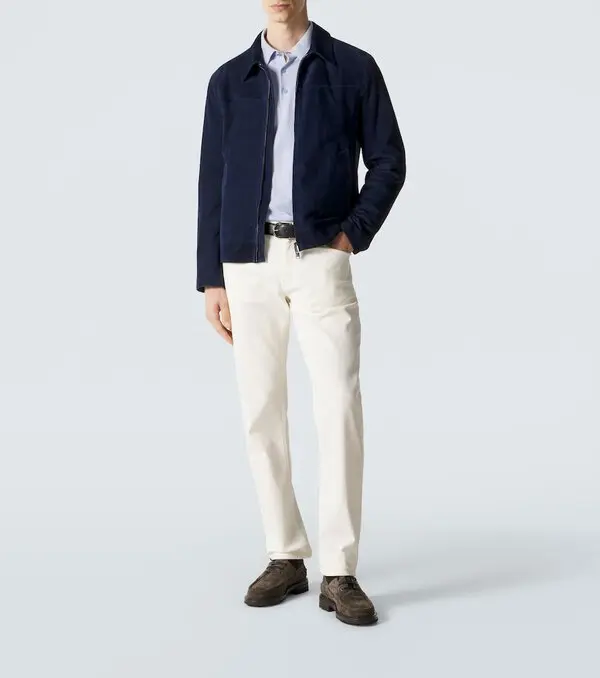 Brioni Suede Blouson Jacket