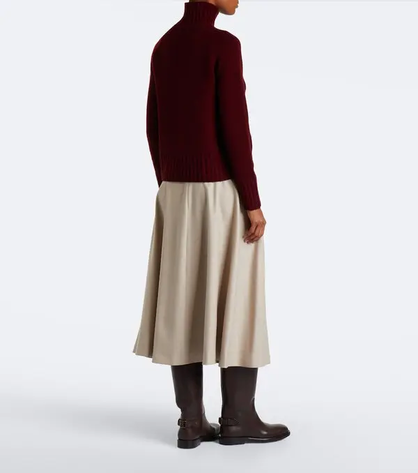 Max Mara Wool Midi Skirt