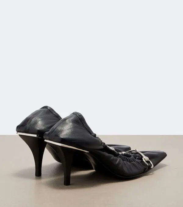 Gucci Vittoria Horsebit Leather Pumps