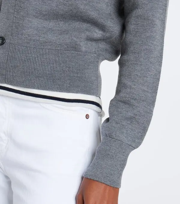 AMI Paris Merino Wool Cardigan