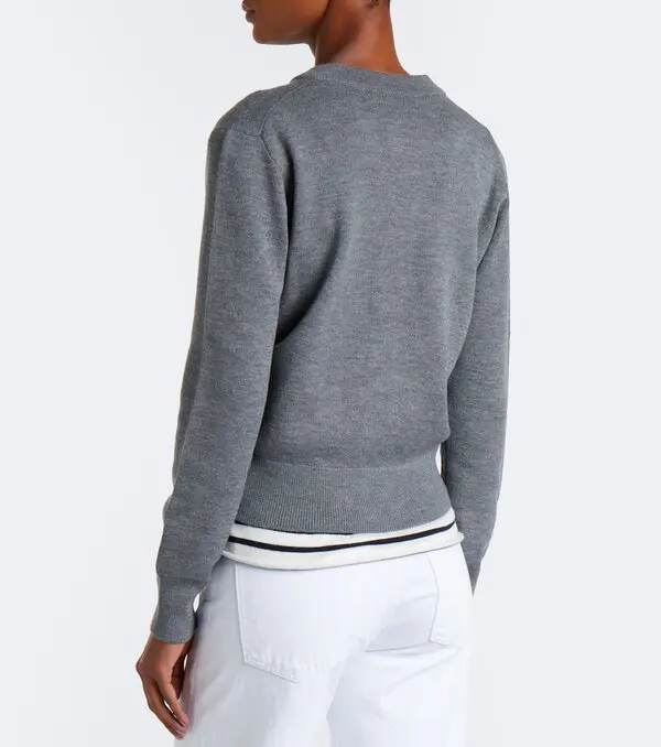 AMI Paris Merino Wool Cardigan
