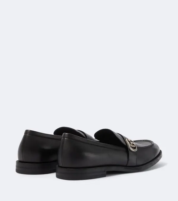 Gucci Double G Leather Loafers
