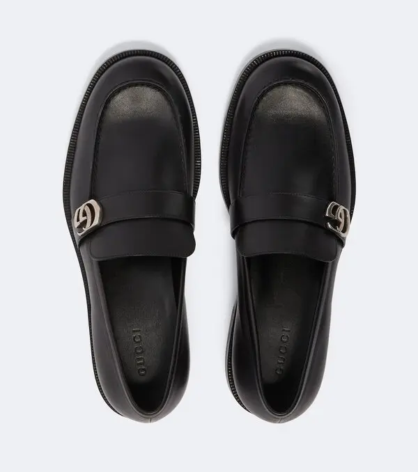 Gucci Double G Leather Loafers