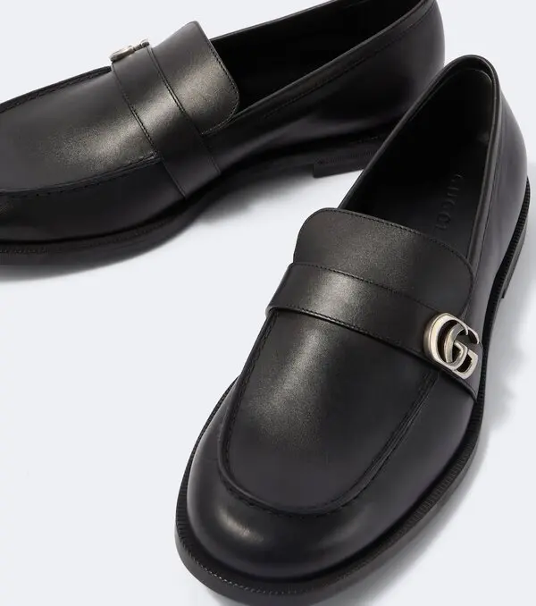 Gucci Double G Leather Loafers