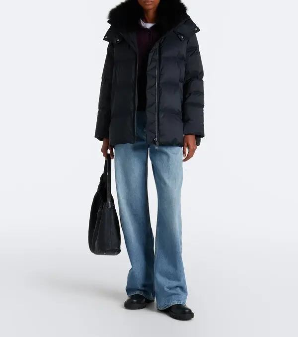 YVES SALOMON Hooded Padded Down Jacket