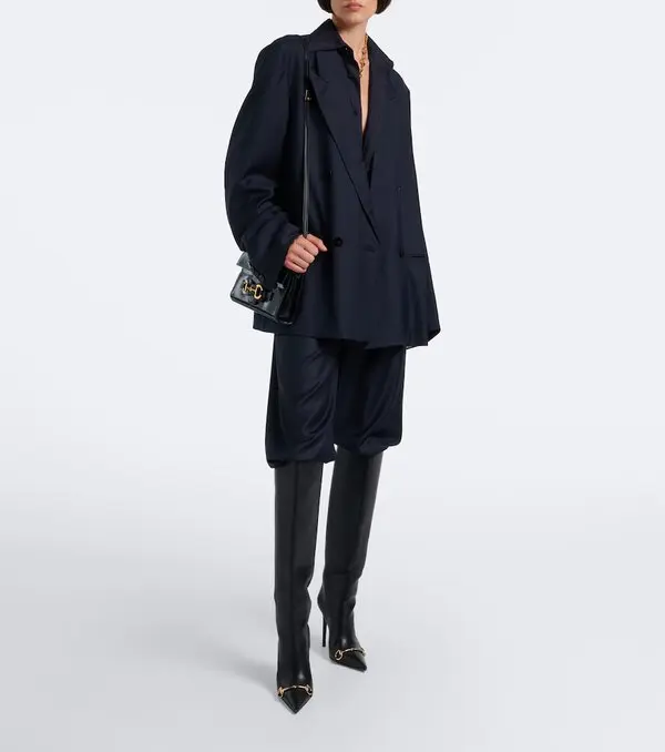 Gucci Double-breasted Oversized Wool Blazer