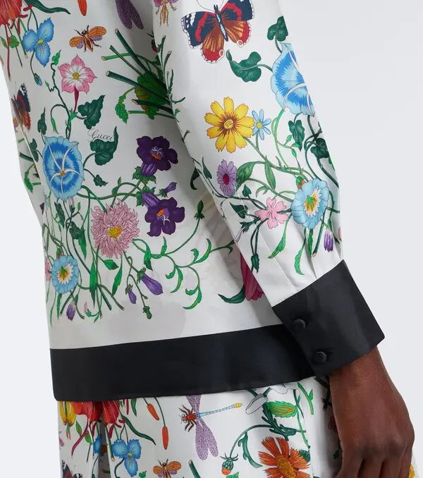 Gucci Flora Silk Twill Shirt