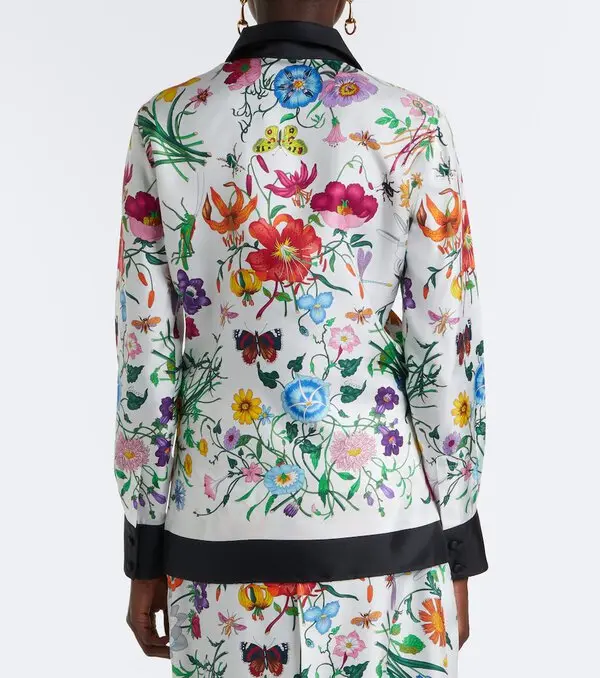 Gucci Flora Silk Twill Shirt