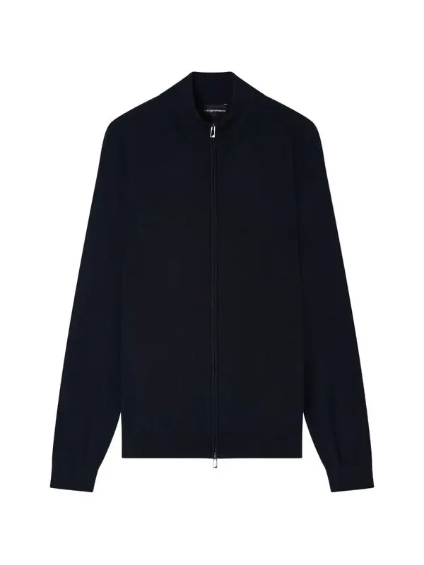 Emporio Armani Zip-up Wool Cardigan