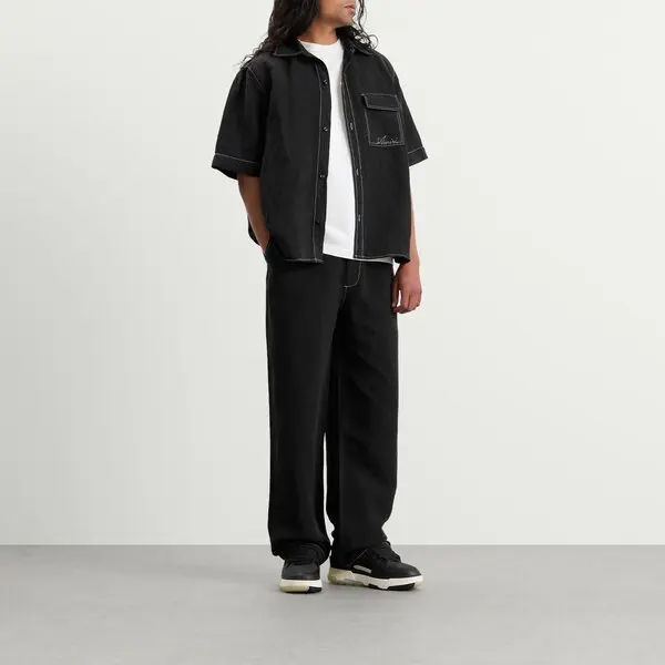 Amiri Script Linen Shirt