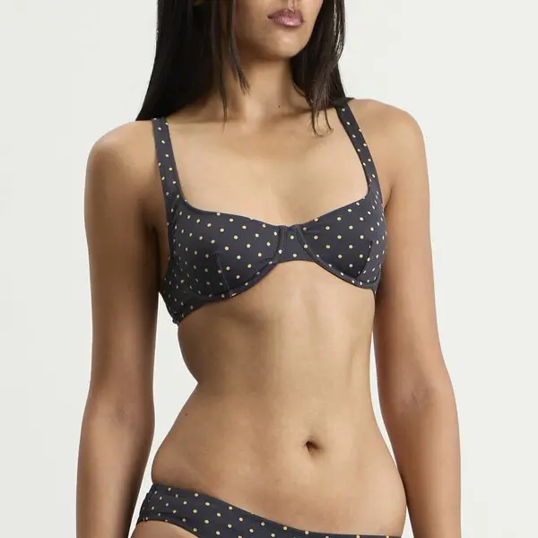 FRUITY BOOTY Celine Polka Dot Underwire Bikini Top