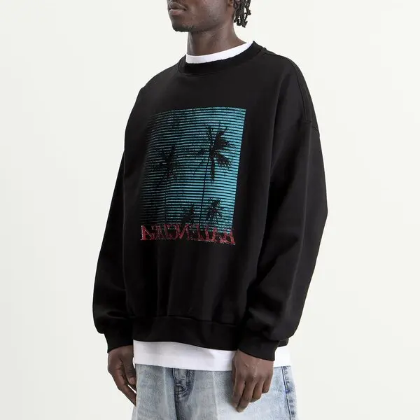 Balenciaga Fit Crewneck With Tropical Print
