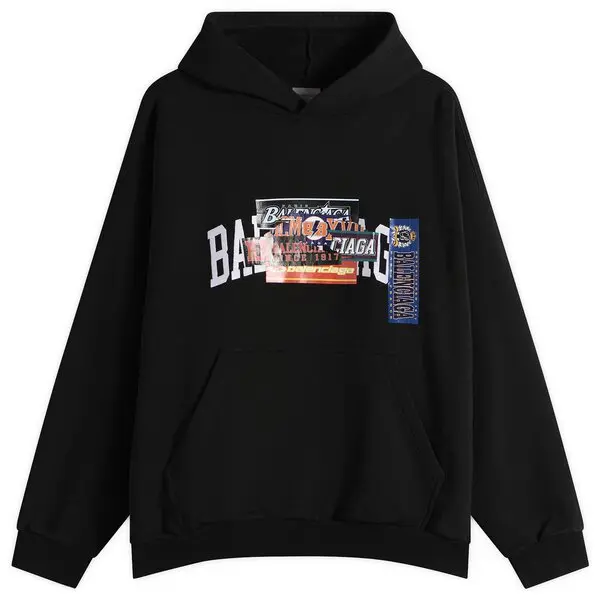 Balenciaga Bumper Sticker Regular Fit Hoodie