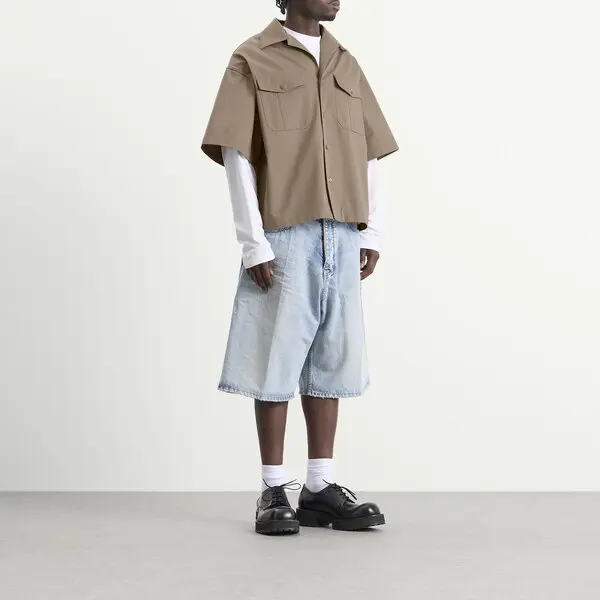 Balenciaga Double Layer Bowling Shirt