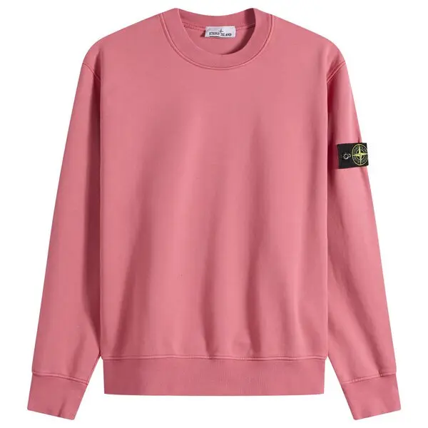 Stone Island Organic Cotton Fleece Sweatshirt - Geranium