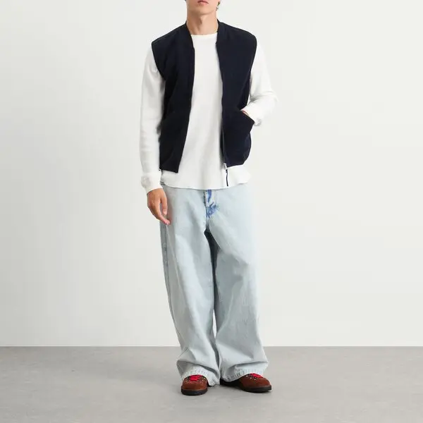 Universal Works Wool Fleece Zip Waistcoat