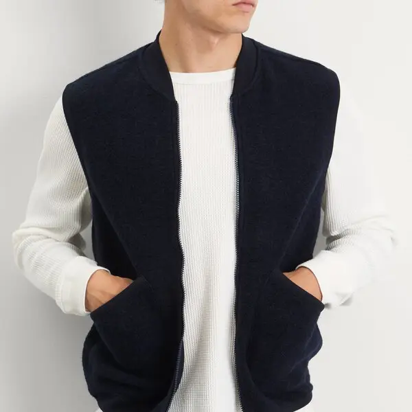 Universal Works Wool Fleece Zip Waistcoat