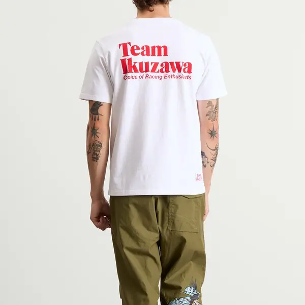 TEAM IKUZAWA Organic Cotton Printed Logo T-shirt