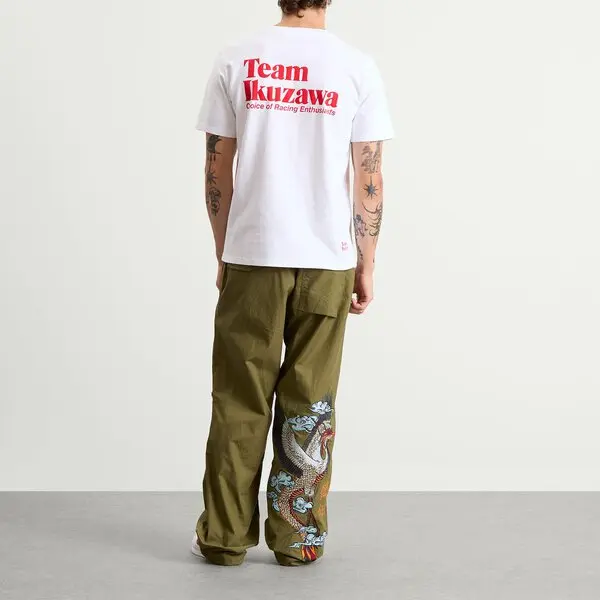 TEAM IKUZAWA Organic Cotton Printed Logo T-shirt