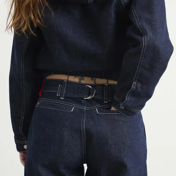PEACHY DEN Lita Wide Leg Jeans