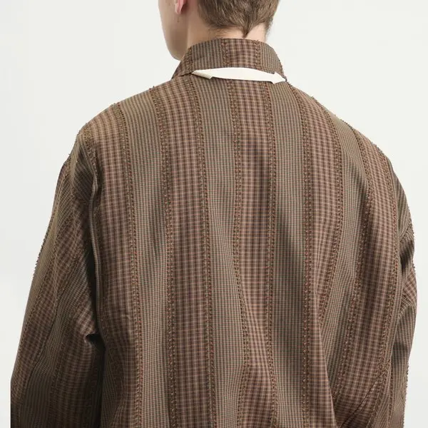 MERELY MADE Fringe Check Jacket