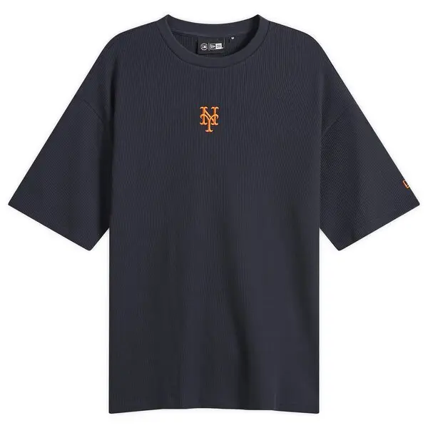 New Era Mlb New York Mets Waffle T-shirt - Navy