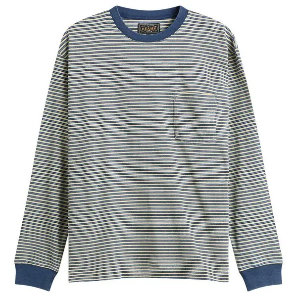 BEAMS Striped Long Sleeve T-shirt