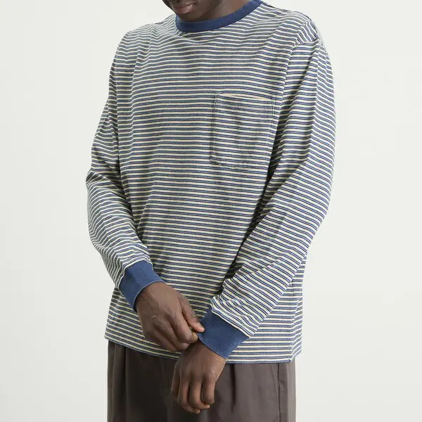 BEAMS Striped Long Sleeve T-shirt