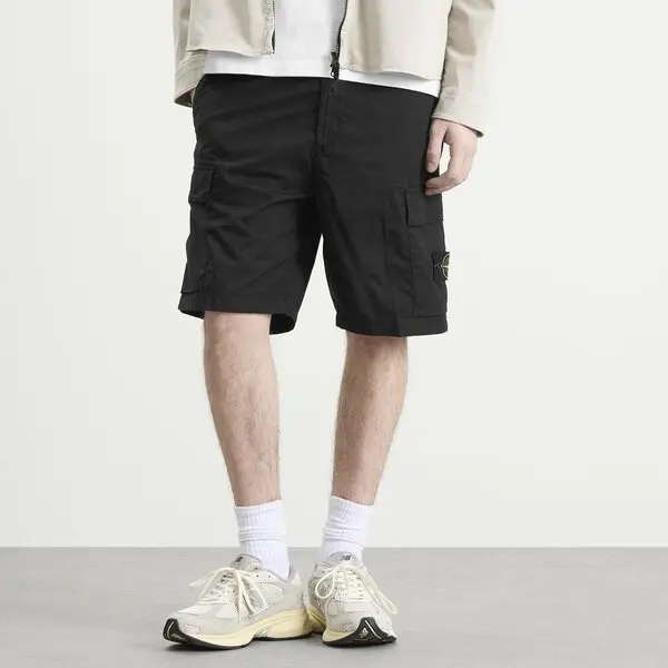 Stone Island Tela Paracadute Cargo Shorts