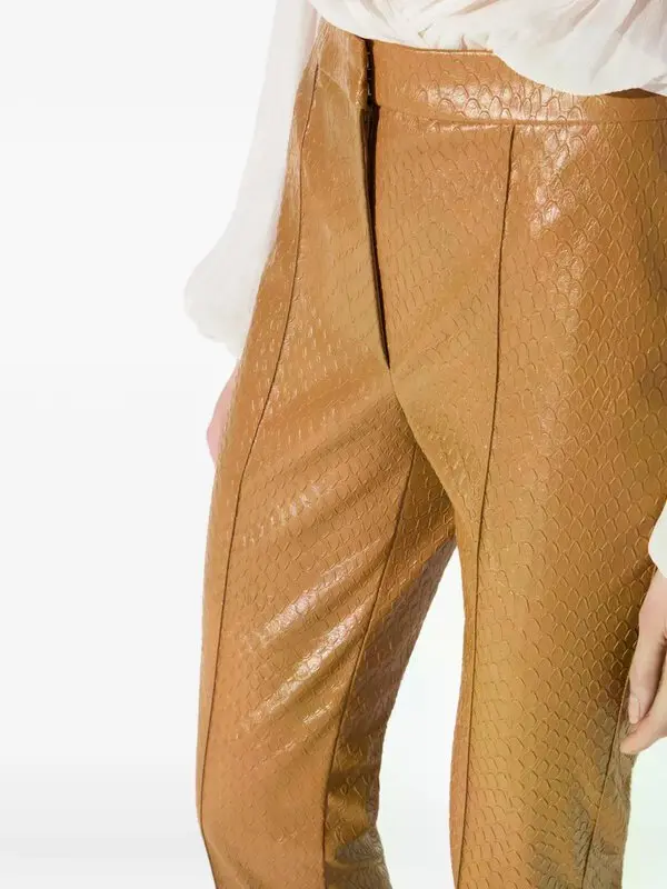 Elisabetta Franchi Fish-scale Pattern Boot-cut Trousers