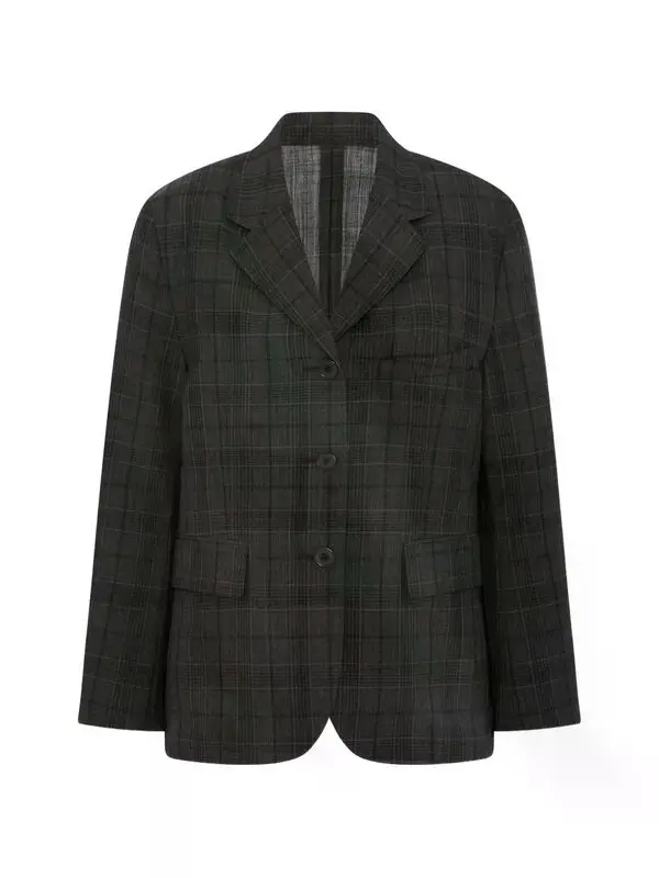 6397 Relaxed Sporting Check-pattern Blazer