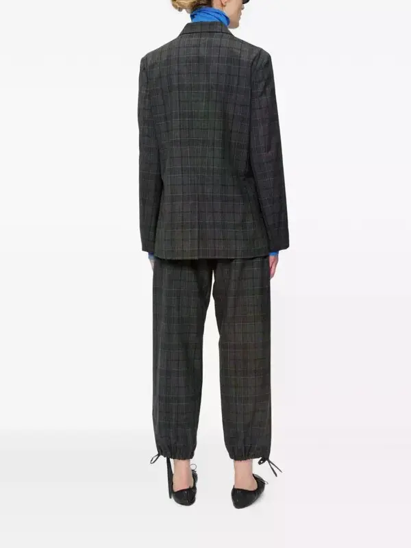 6397 Relaxed Sporting Check-pattern Blazer