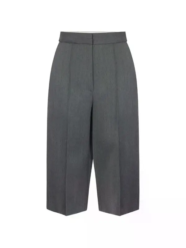 Elisabetta Franchi Cool Wool Bermuda Shorts - Grey