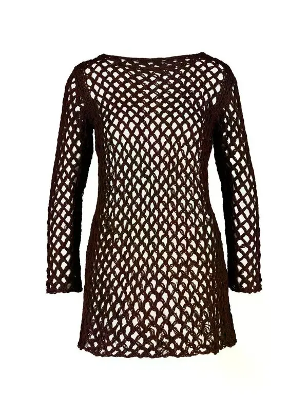 HAIGHT. Flavia Open-knit Mini Dress