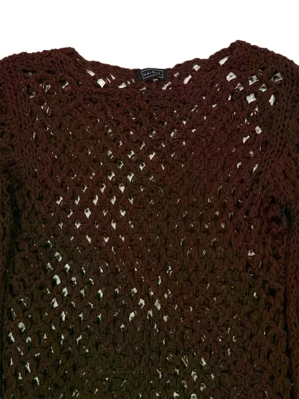 HAIGHT. Flavia Open-knit Mini Dress