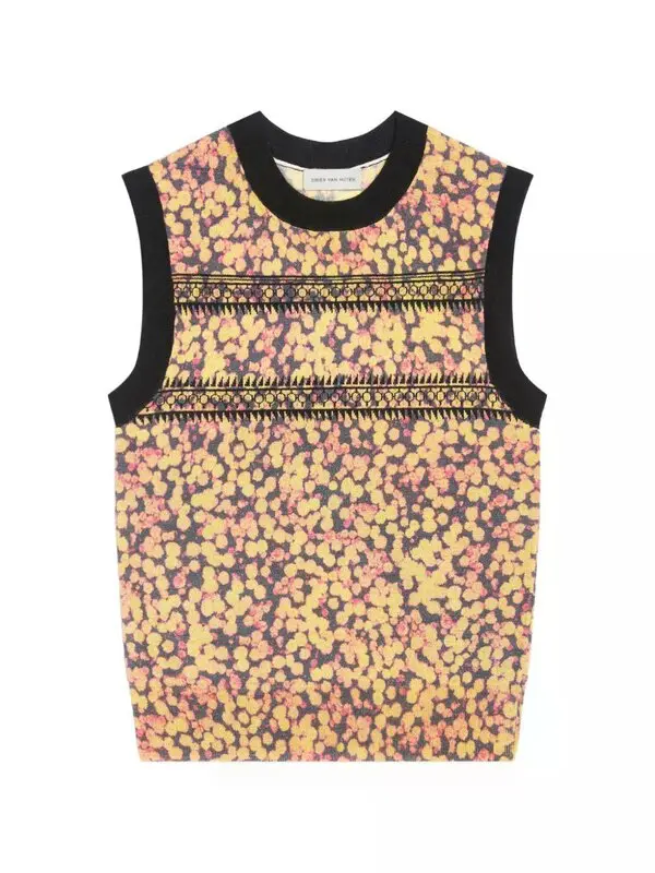 Dries Van Noten Printed Wool Sweater