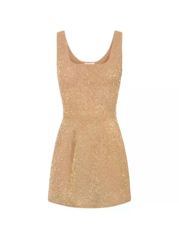 Elisabetta Franchi Sequin Knit Mini Dress