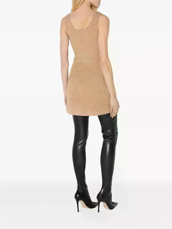 Elisabetta Franchi Sequin Knit Mini Dress