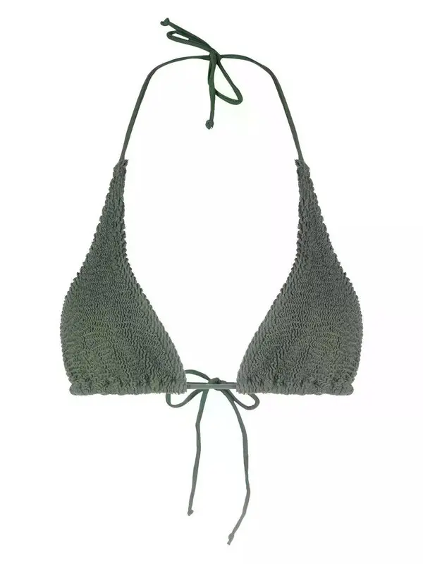 Bond Eye Sofie Triangle Bikini Top - Green