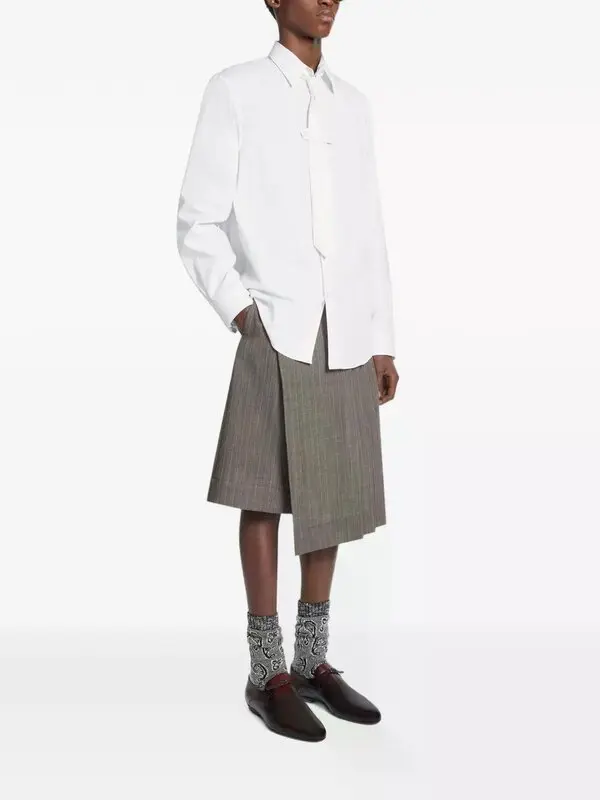 Dries Van Noten Classic Cotton Shirt With Tie