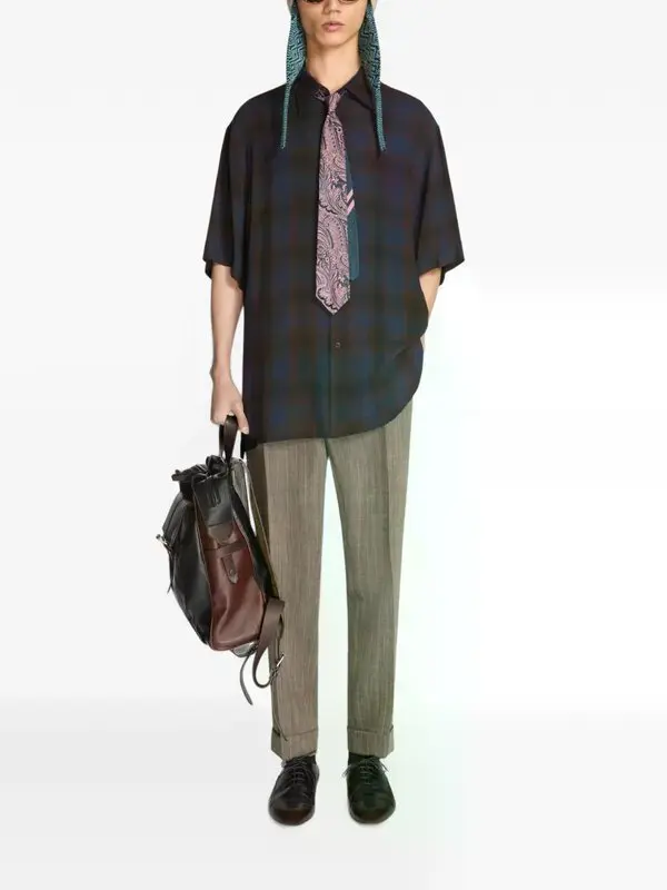 Dries Van Noten Short-sleeve Viscose Shirt