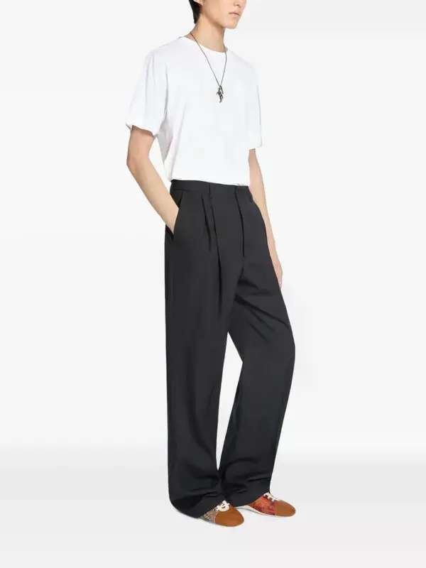 Dries Van Noten Cuffed Cotton Wool Pants